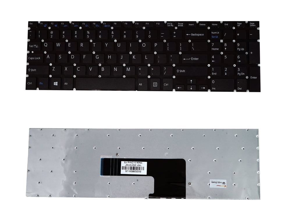 Buy Laptop Keyboard compatible for SONY SVF15 BLACK – Lappy Power