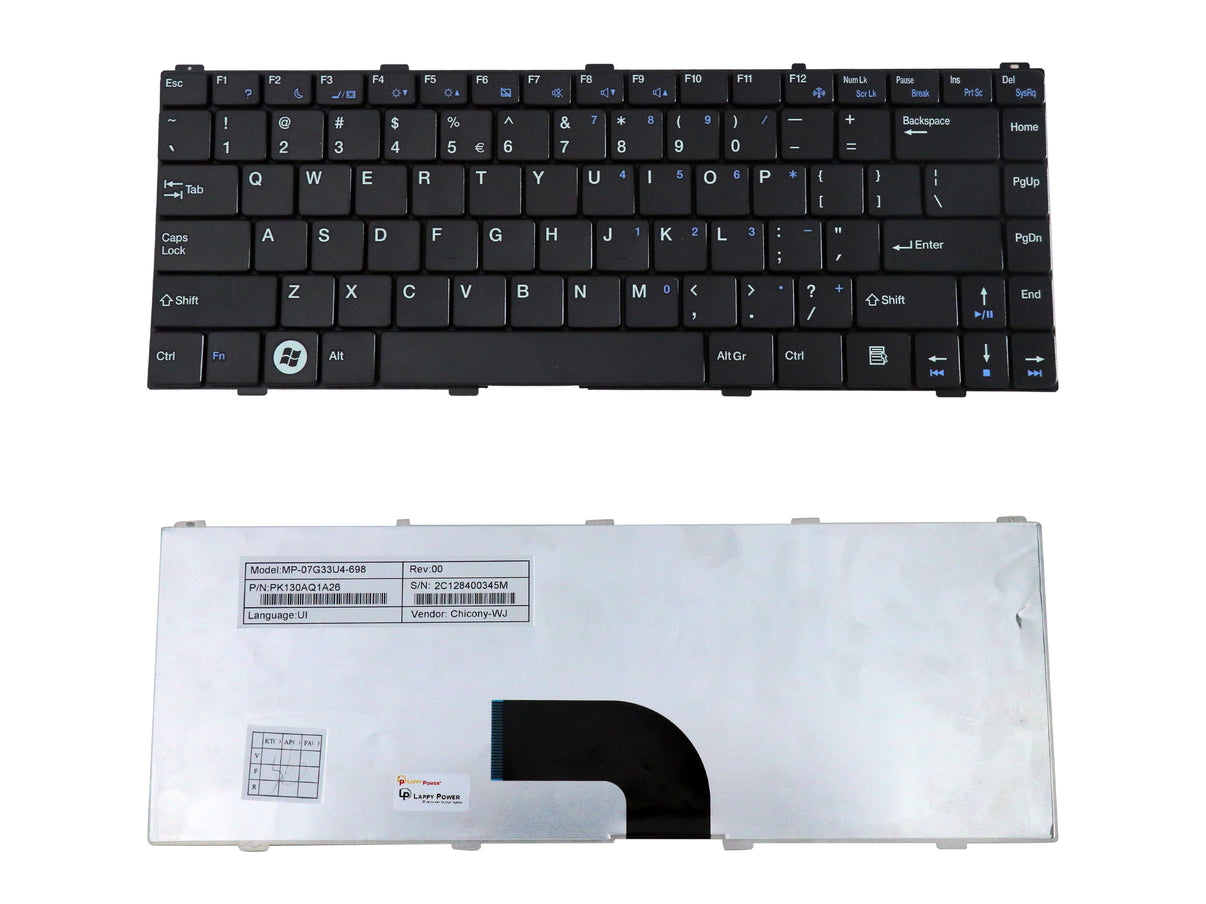 Buy Laptop Keyboard compatible for HCL L52 / BENQ S43 / HCL ME45 ...
